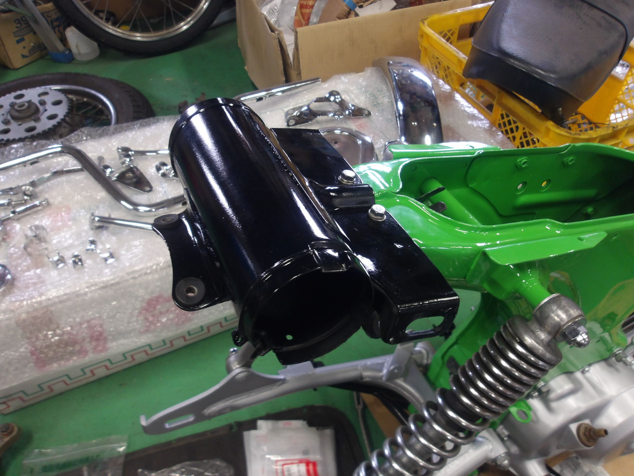 マイティーDAX90のレストア依頼 14 リア廻り: レストアくんのブログ