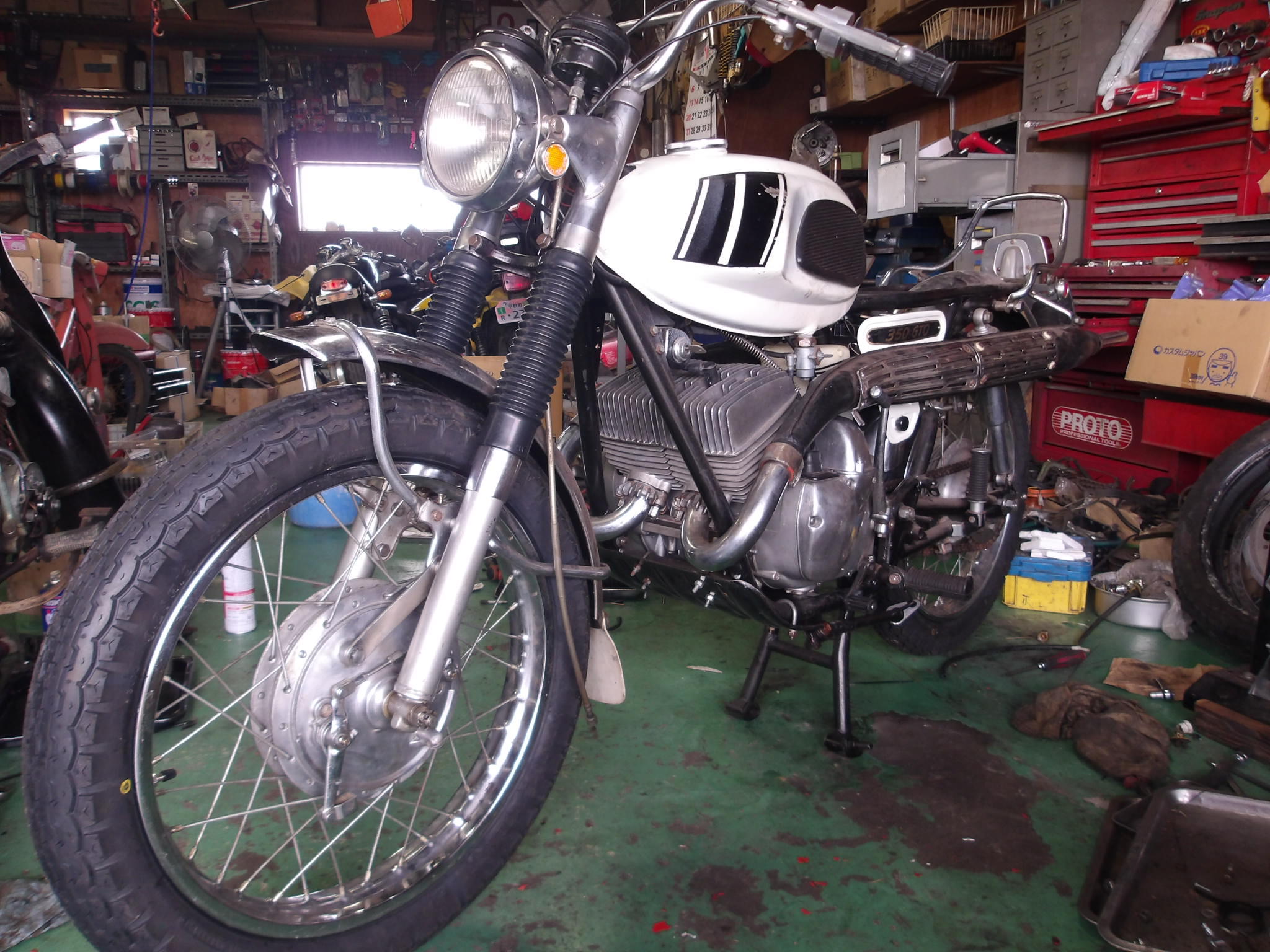 ブリヂストン350GTOの整備依頼 14 完了！: レストアくんのブログ