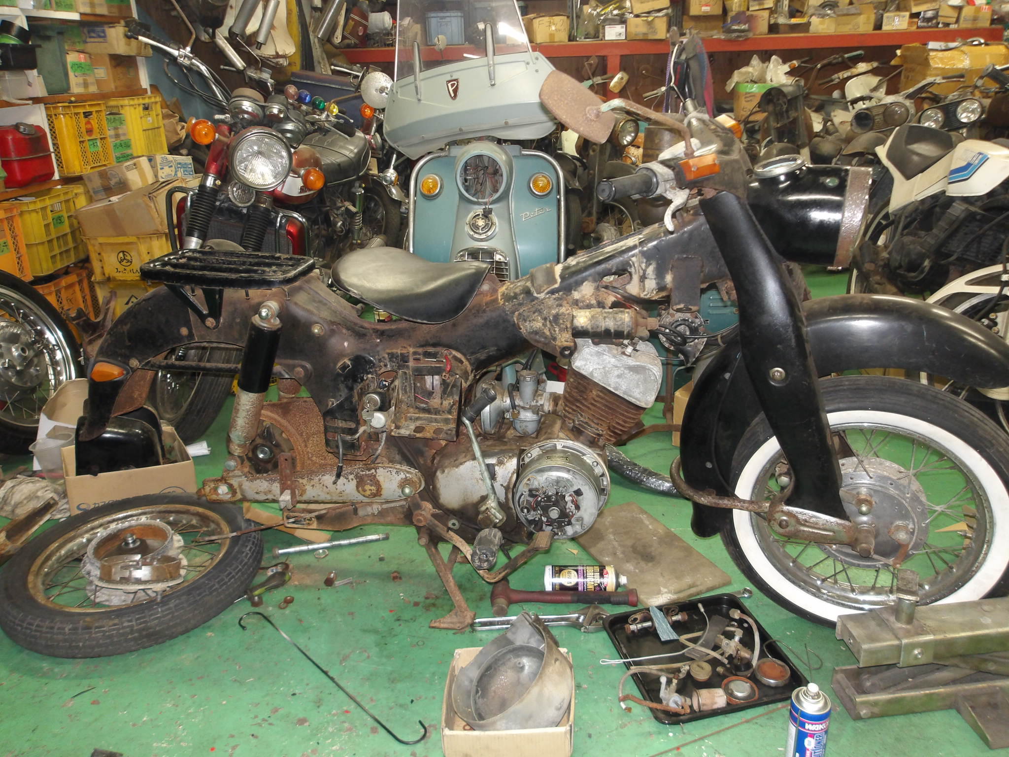 トーハツ ハリーTA250の商品化作業 8: レストアくんのブログ