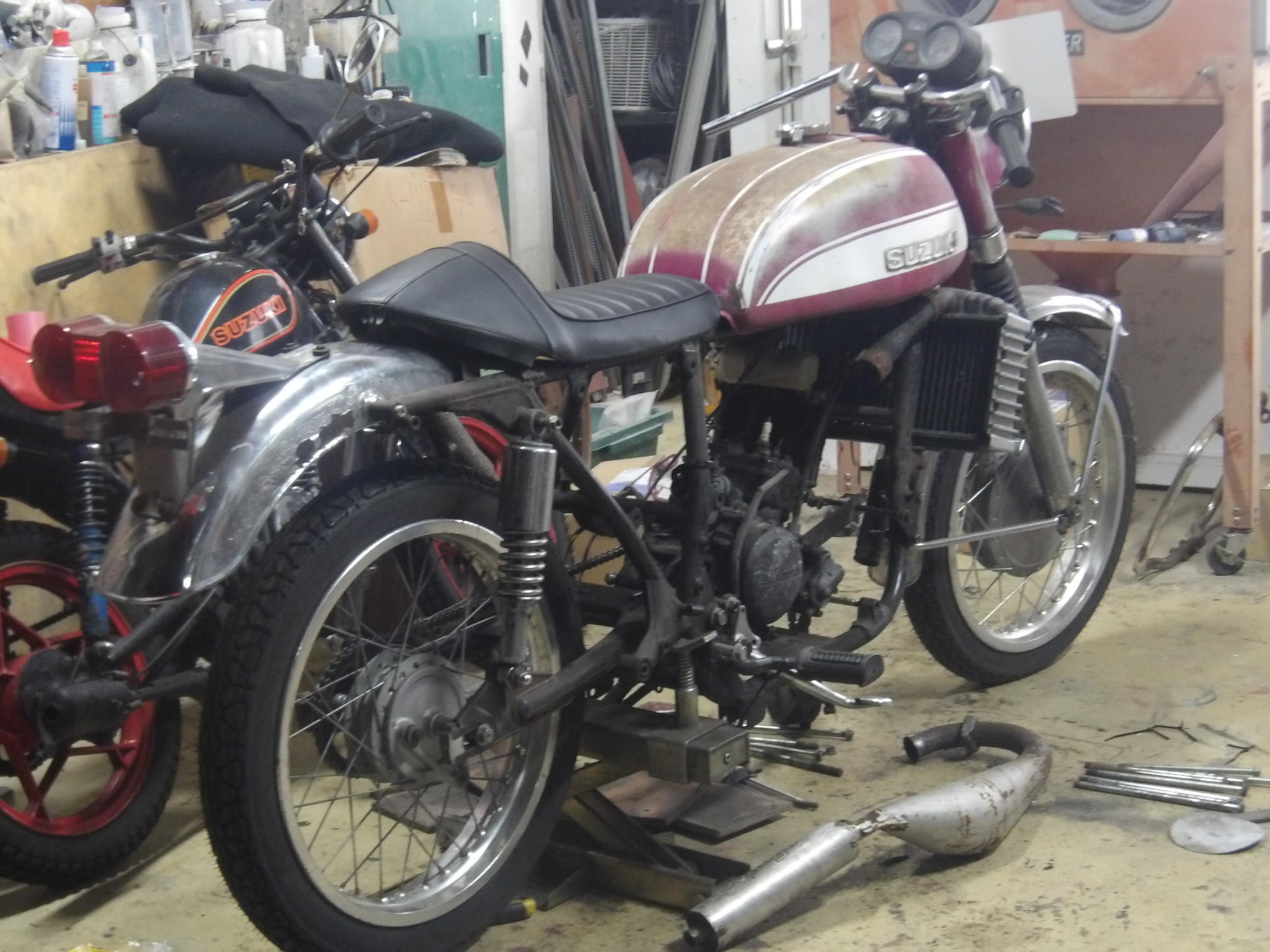 GT750の書無しフレームでカスタム車製作！ 11 リヤアクスルシャフト: レストアくんのブログ